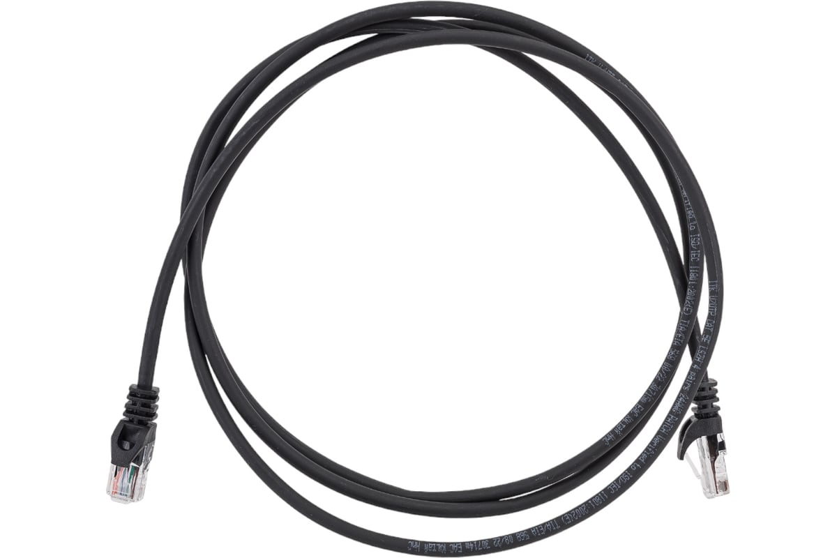 Коммутационный шнур Itk кат 5Е Utp Lszh 2м черный Pc09 C5eul 2m выгодная цена отзывы