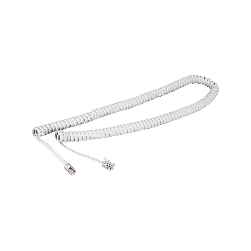 Шнур для телефонной трубки REXANT витой RJ-10 (4P-4C), 2 м, белый 18 ...