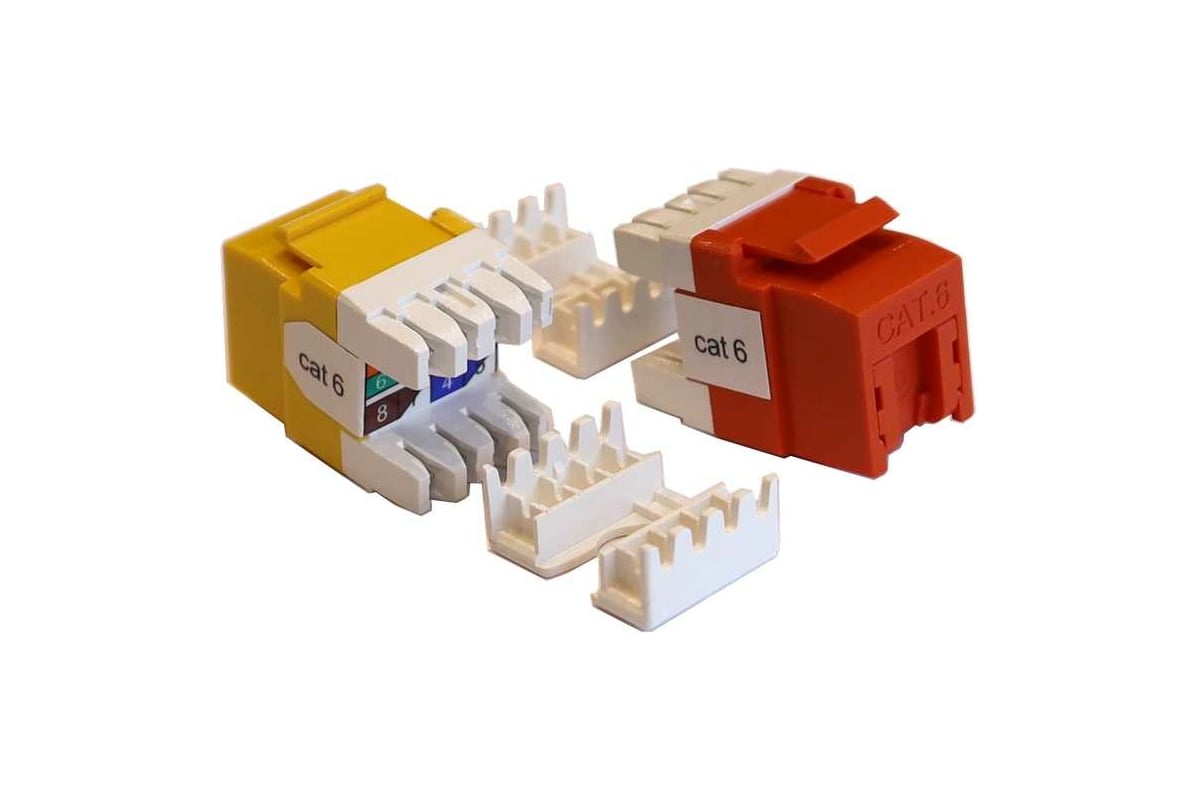 Вставка Keystone LANMASTER RJ-45, категория 6, зеленая, со шторкой, 180 ...