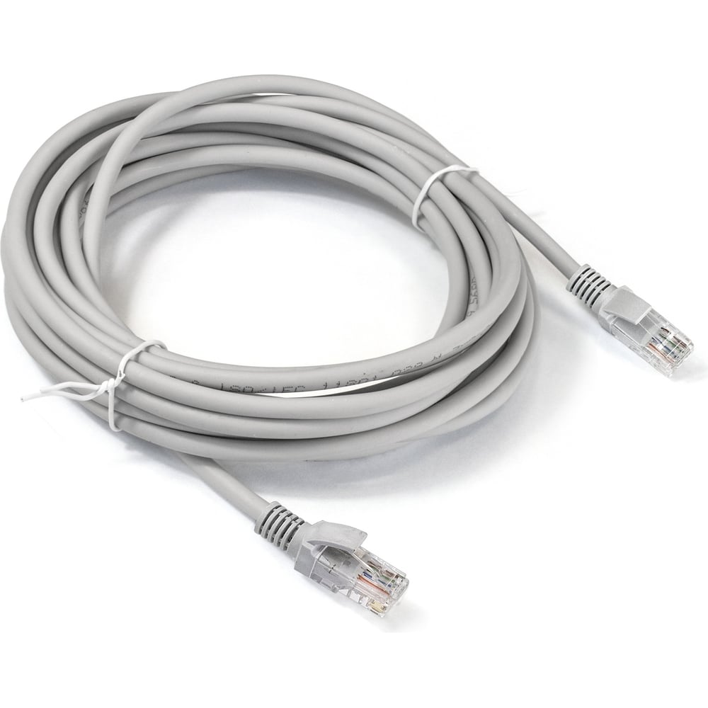 Патч-корд ExeGate LSZH UTP-RJ45-RJ45-5e-10M-LSZH-GY, UTP, cat,5e, 10м ...