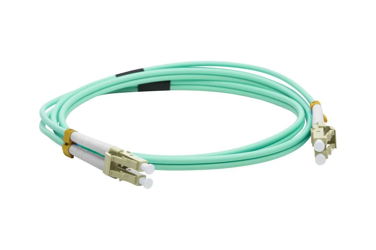 Оптический дуплексный патч-корд LANMASTER LC/PC-LC/PC, OM3, LSZH, 10 м ...