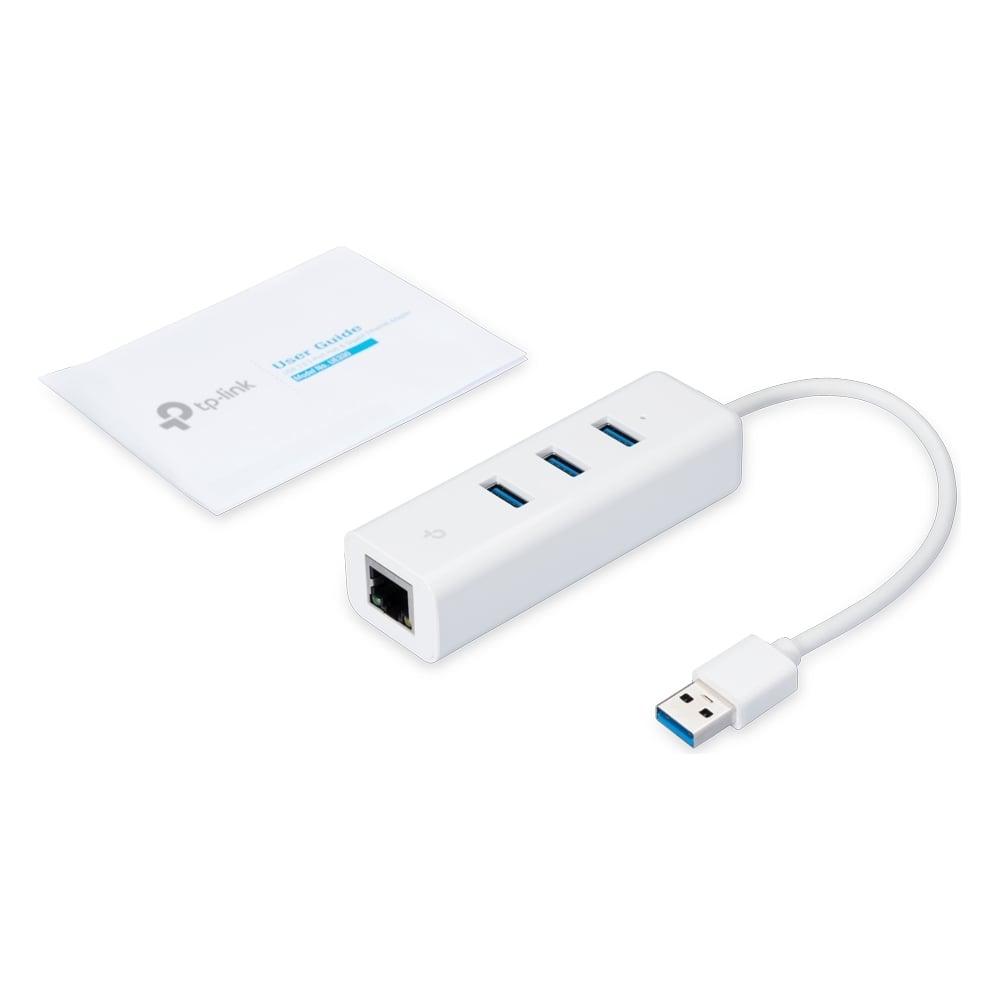 3 портовый концентратор и гигабитный адаптер Usb 3 0 Tp Link Ue330