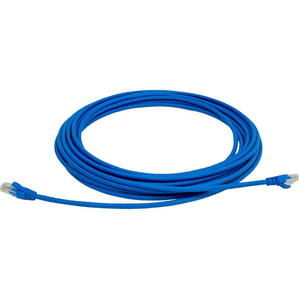 Коммутационный шнур DATAREX u/utp, категория 5e, lszh, нга-hf, 10,0 м, синий DR-181520 ...