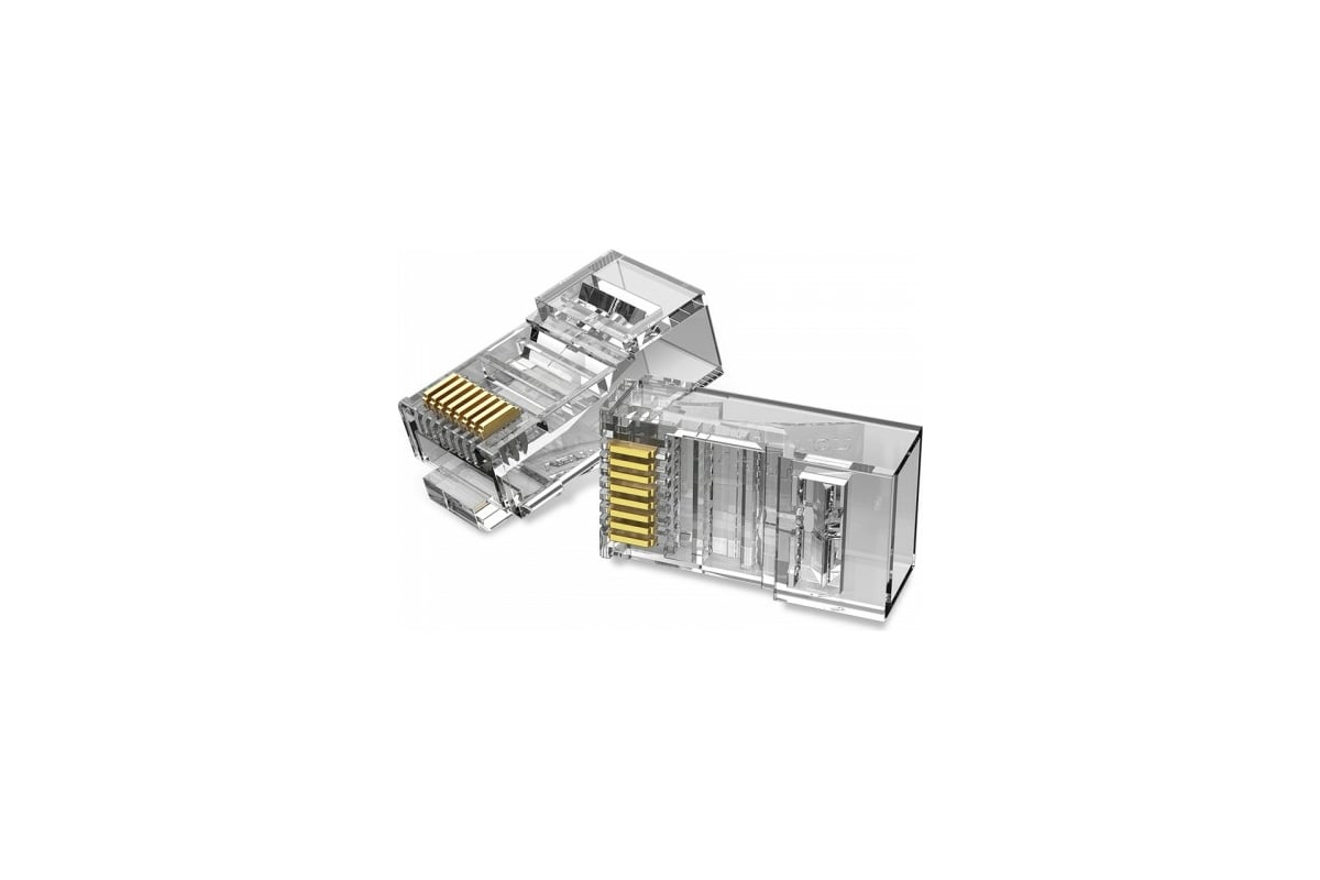 Коннектор RJ45 (8p8c) VENTION, UTP, cat. 6A, под витую пару (10шт ...