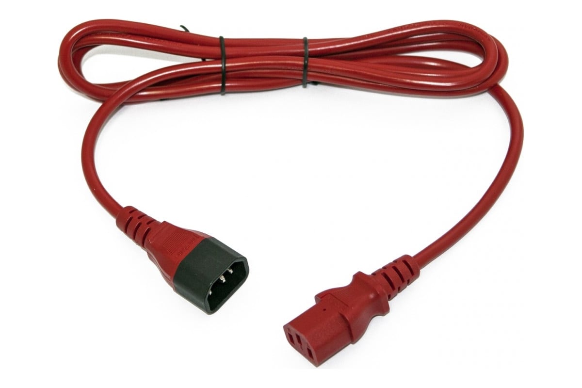 Кабель питания монитор компьютер Hyperline Pwc Iec13 Iec14 0 5 Rd Iec 320 C13 Iec 320 C14 3x0
