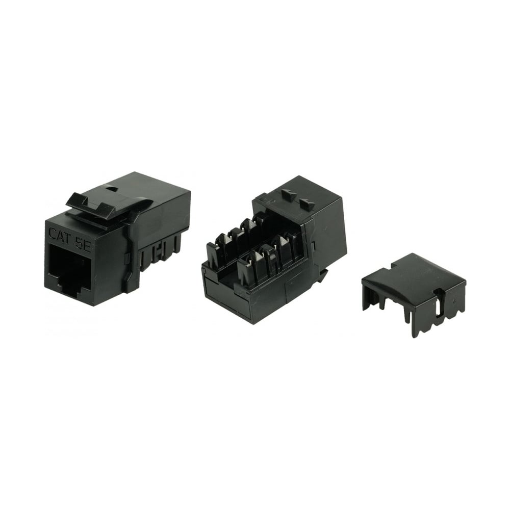 Вставка Keystone Hyperline KJ9-8P8C-C5e-90-BK Jack RJ-45(8P8C ...