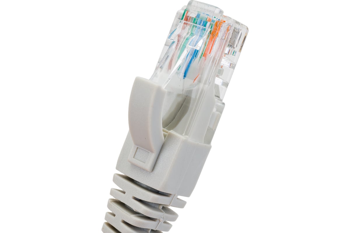 Неэкранированный патч-корд Cabeus U/UTP, категория 5е, 2xRJ45/8p8c, серый, PVC, 0.15м PC-UTP ...