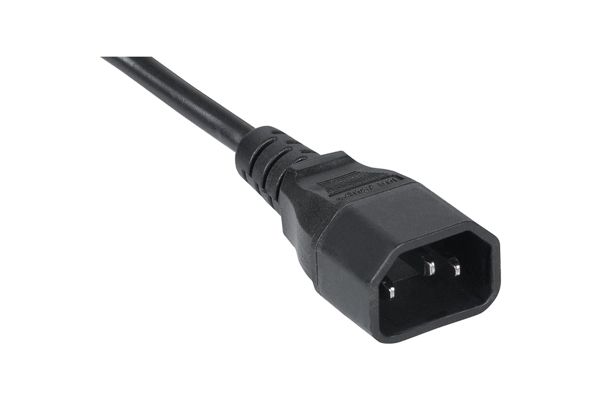 Кабель питания Cabeus монитор-компьютер IEC 320 C13 - IEC 320 C14 (3x0 ...