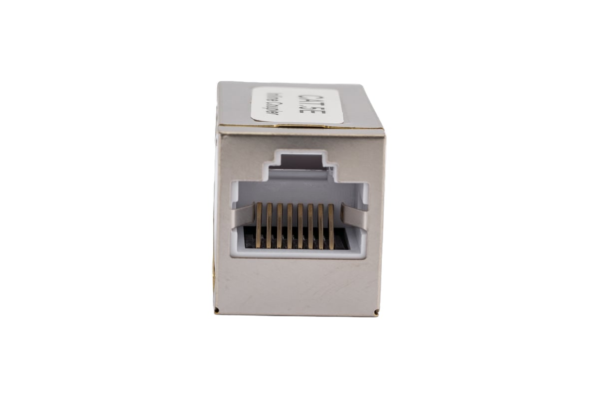 Проходной адаптер Cabeus RJ45-RJ45 (8p8c), категория 5е, экранированный ...