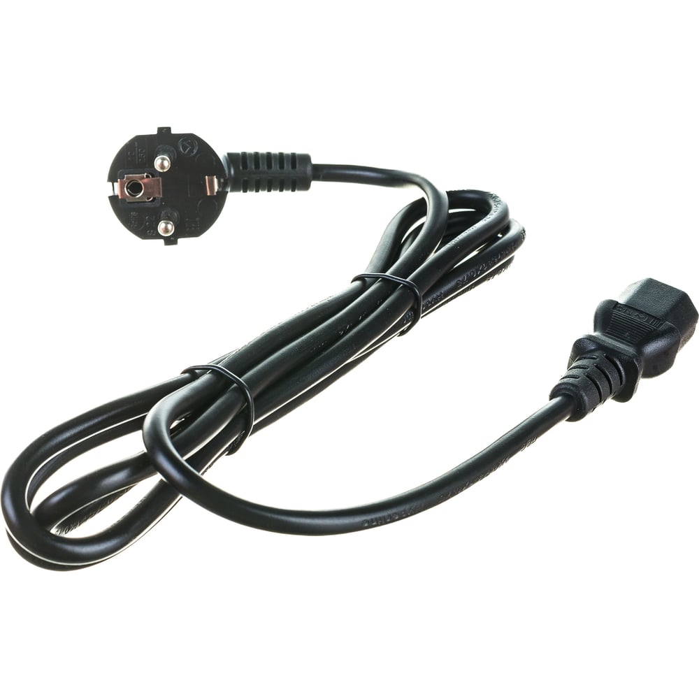 Кабель питания компьютера Shucko+C13 (3x0.75), 10A, угловая вилка, 1.8 ...