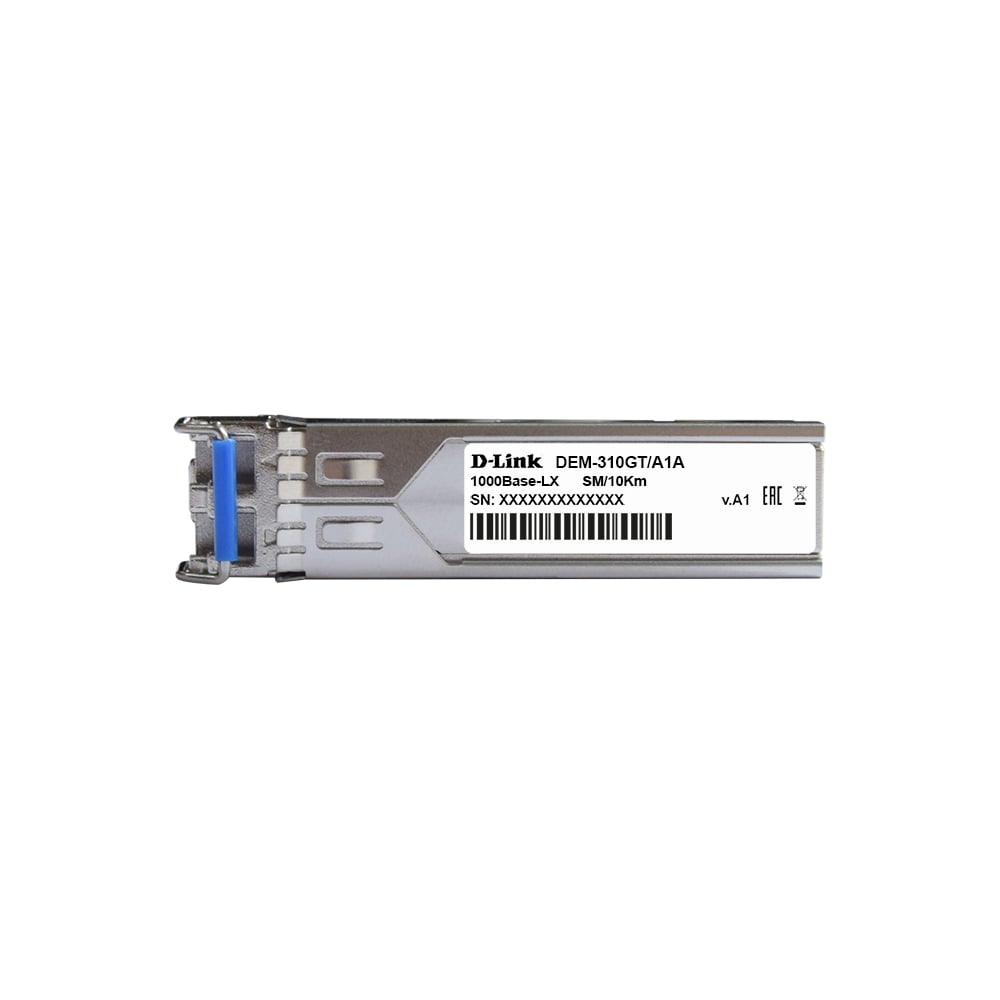 Sfp-трансивер d-link с 1 портом 1000base-lx для одномодового ...