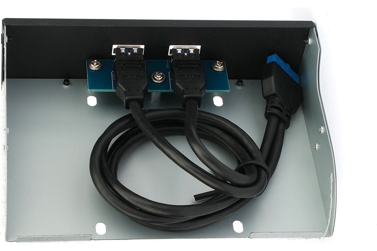 Планка usb 3.0 Gembird на переднюю панель 5.25", 2xusb-a 3.0, FP5.25 ...