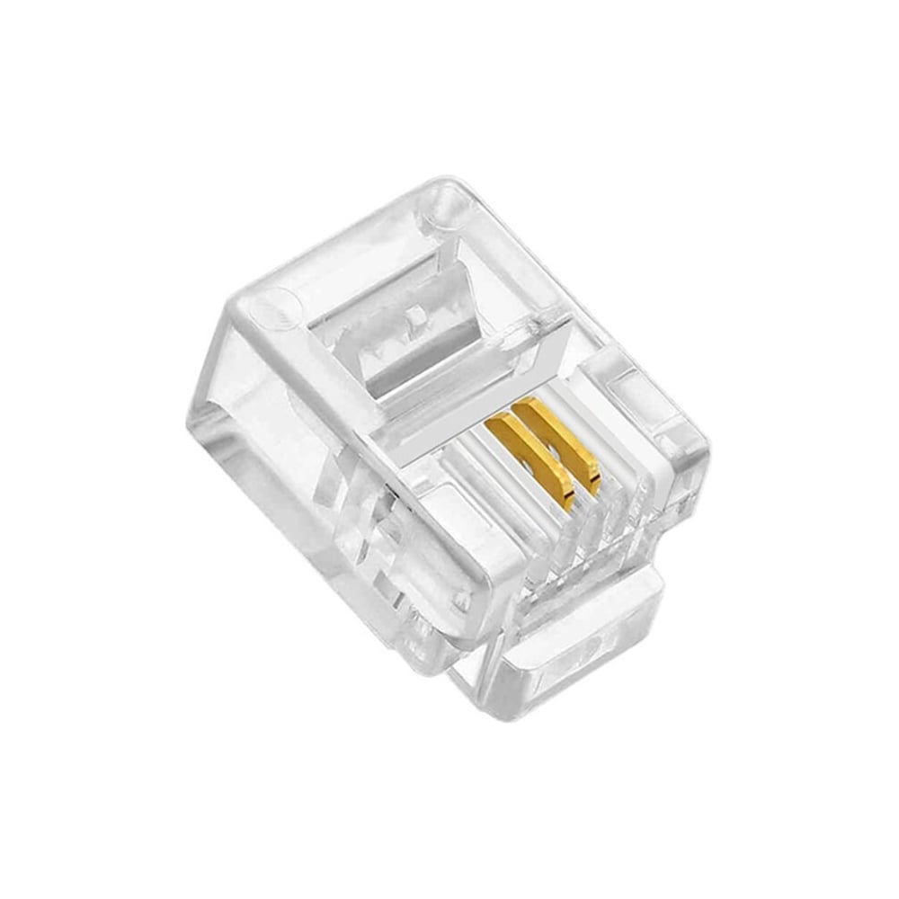 Коннектор для телефонного кабеля TWIST RJ-11 (6p2c), медный, 100 штук ...