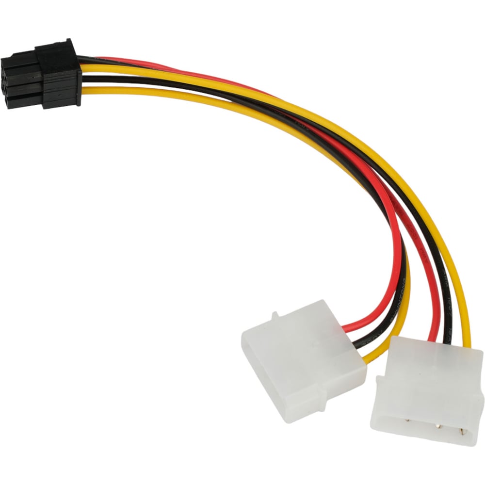 Кабель питания Cablexpert, molex/pcie 6pin, 15см, пакет, CC-PSU-63-15CM ...