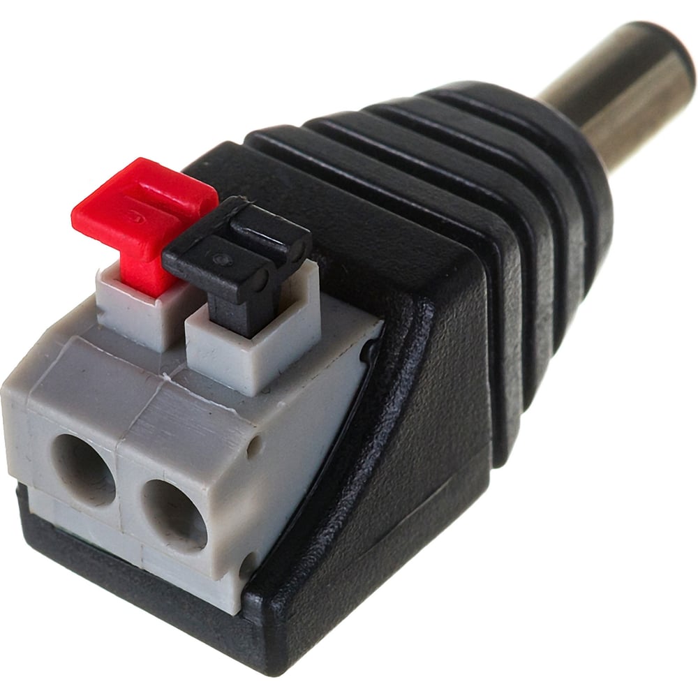 Разъем питания REXANT DC штекер 2.1х5.5, с быстрозажимной колодкой, 50 шт. 14-0314-2 - выгодная ...