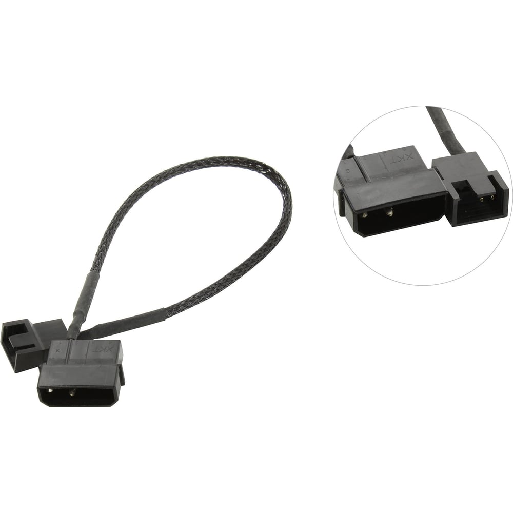 Переходник питания для вентиляторов Pro Legend molex- 4pin, 20 см ...
