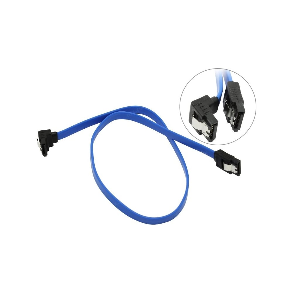 Кабель Pro Legend Serial ATA (Sata), (Г-образный коннектор) синий, 40 ...