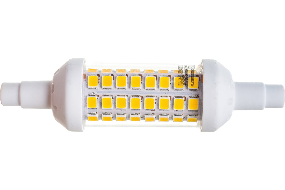 Светодиодная лампа Uniel LED-J78-6W/WW/R7s/CL PLZ06WH. Прозрачная. UL ...