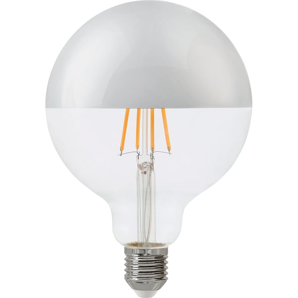 Светодиодная лампа THOMSON LED FILAMENT G125 7W 750Lm Е27 4500K silver ...