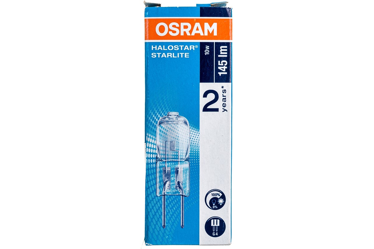 Капсульная галогенная лампа OSRAM HALOSTAR STARLITE 64415 S 10W 12V GX4 ...