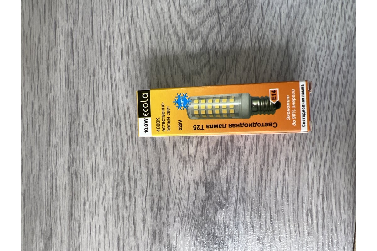 Светодиодная лампа Ecola T25 LED Micro 10.0W E14 4000K 340 кукуруза ...