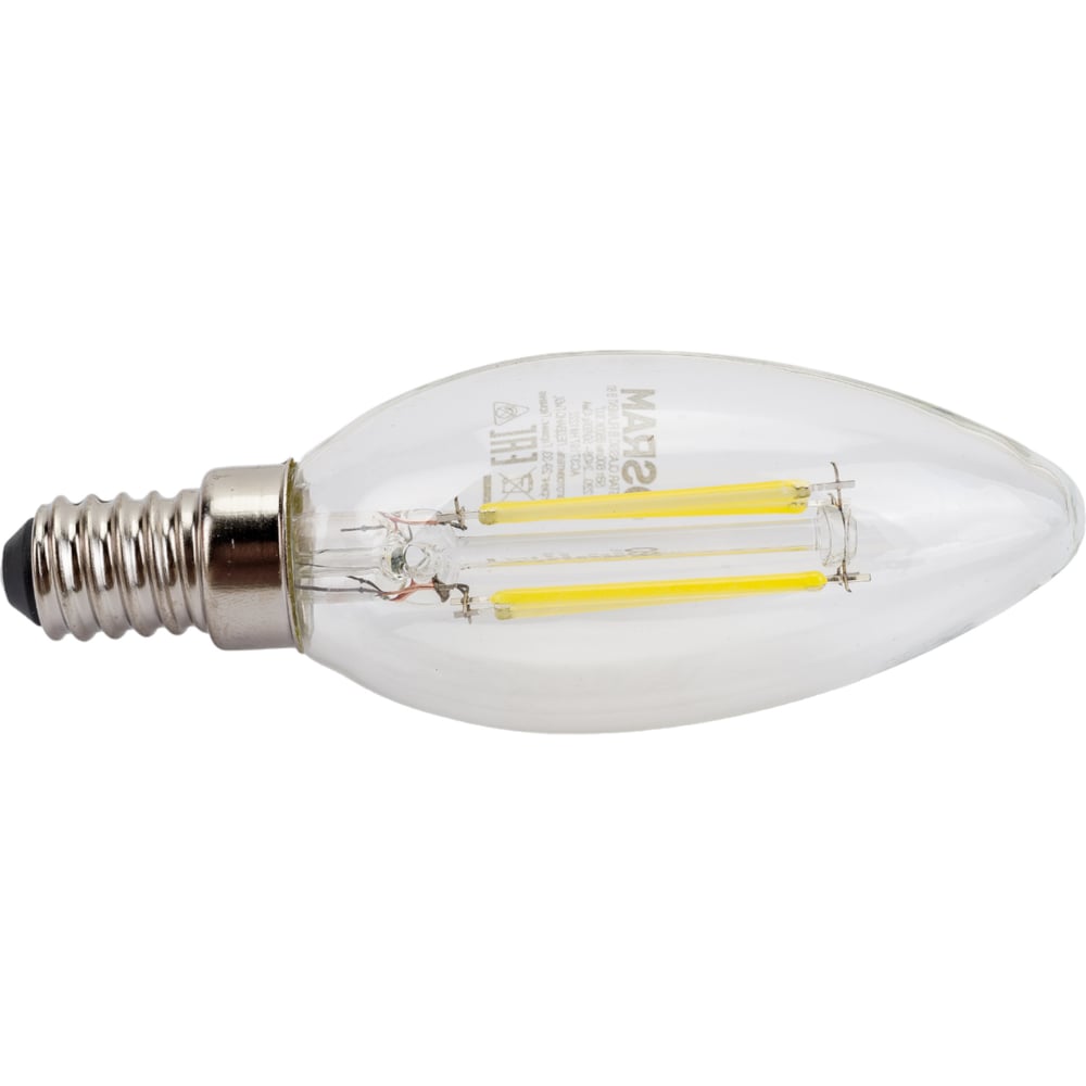 Светодиодная филаментная лампа Osram LSCLB60 5W/865 230V FILCL E14 10x1 4058075687974 - выгодная ...