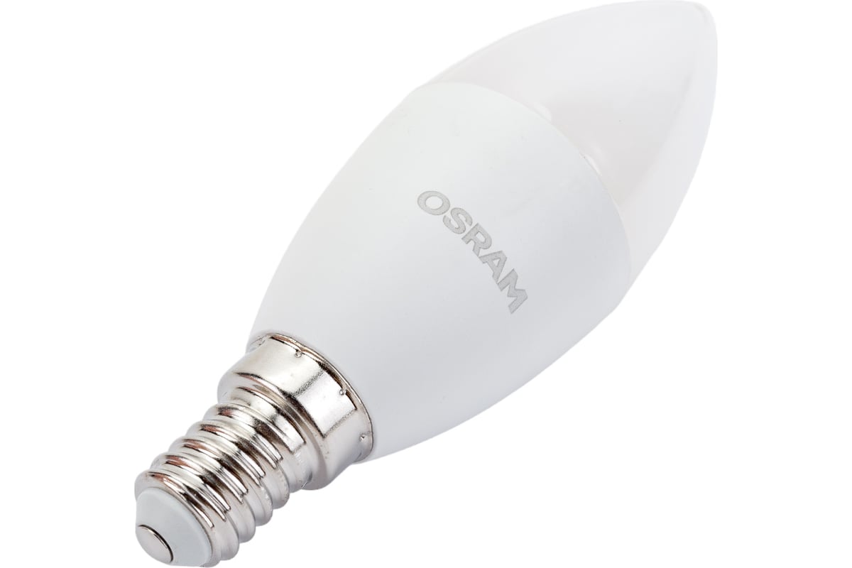 Светодиодная лампа Osram LSCLB75 9W/827 230VFR E14 10x1 4058075696655 - выгодная цена, отзывы ...