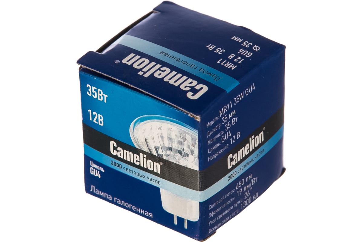 Галогенная лампа Camelion MR-11 12V 35W с защ.стеклом 2930 - выгодная ...