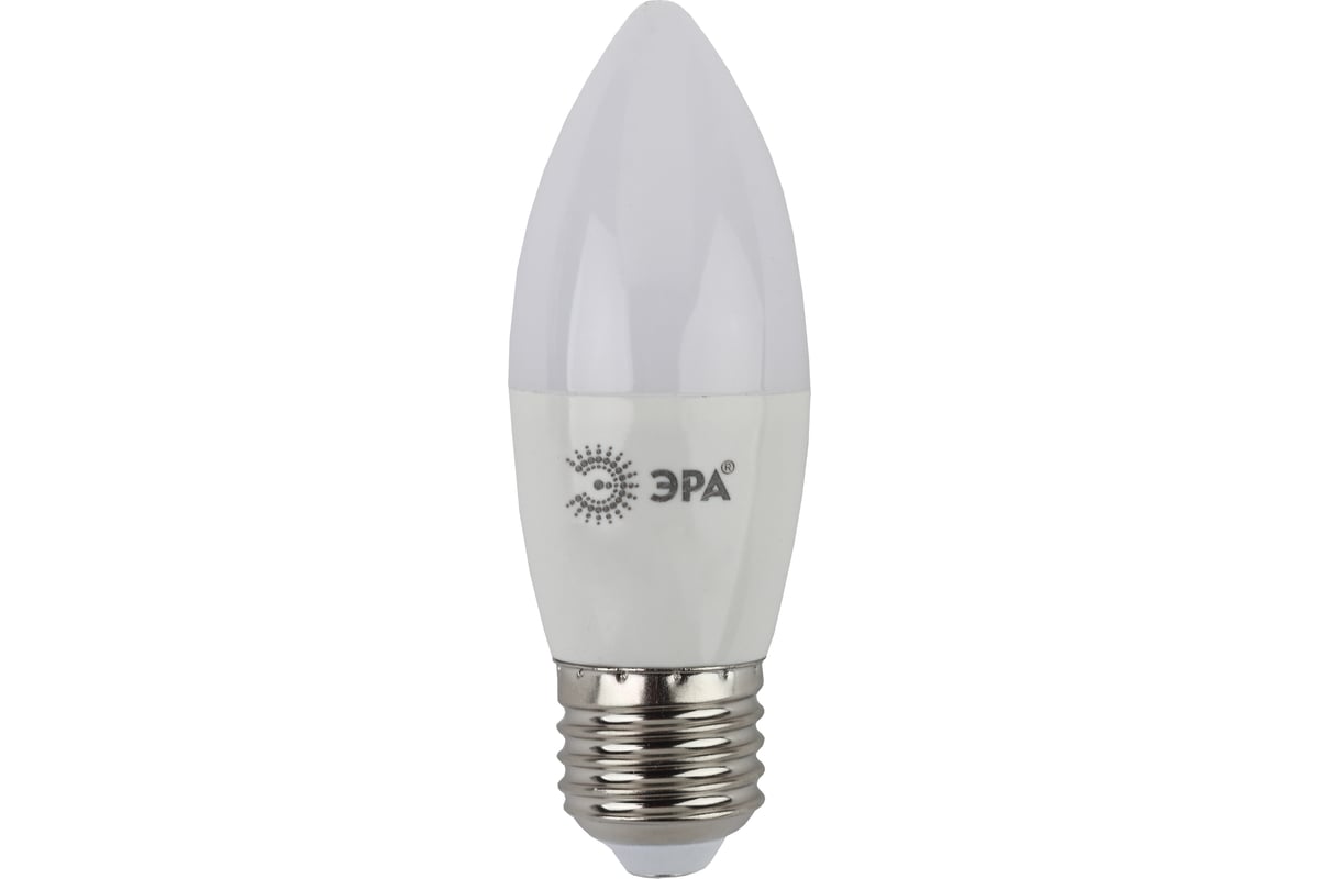 Светодиодная лампа ЭРА ECO LED B35-10W-827-E27, свеча, теплый Б0032962 ...