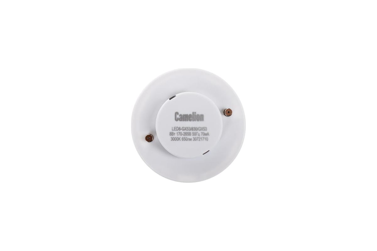 Светодиодная лампа Camelion LED8-GX53/830/GX53 8Вт 220В 13474 ...