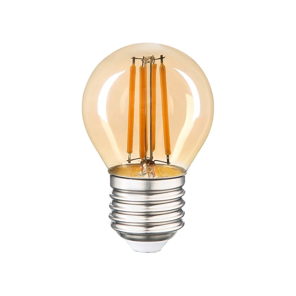 Светодиодная лампа General Lighting Systems Филамент прозрачный золотой ...