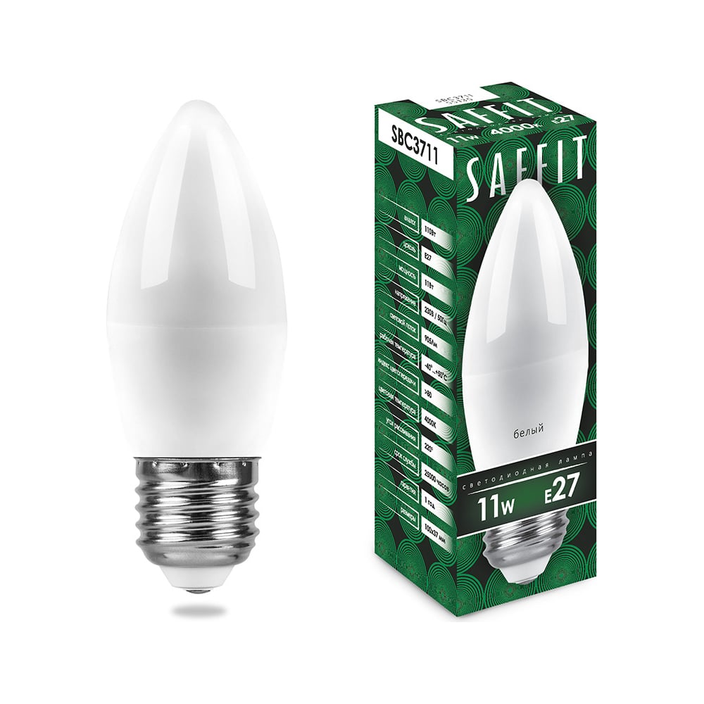 Светодиодная лампа SAFFIT 11W 230V E27 4000K, SBC3711 55135 - выгодная ...