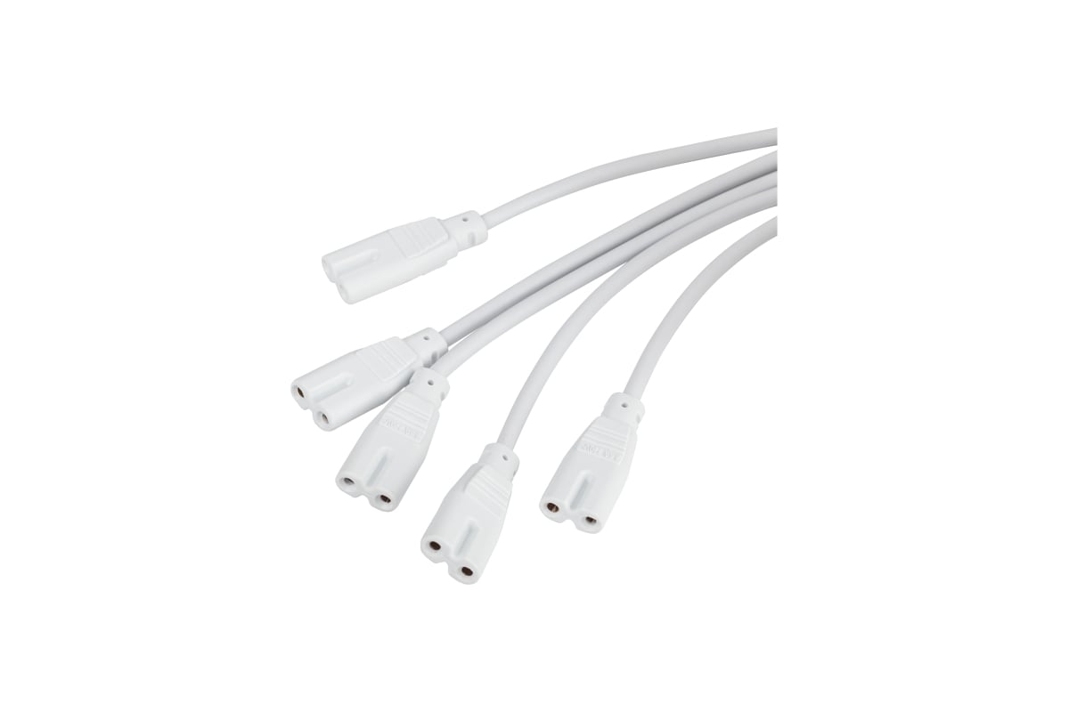 Разветвитель сетевой для фитолампы ЭРА FITO 5х IEC C7 (2 pin) 2 м для подключения 5 светильников ...