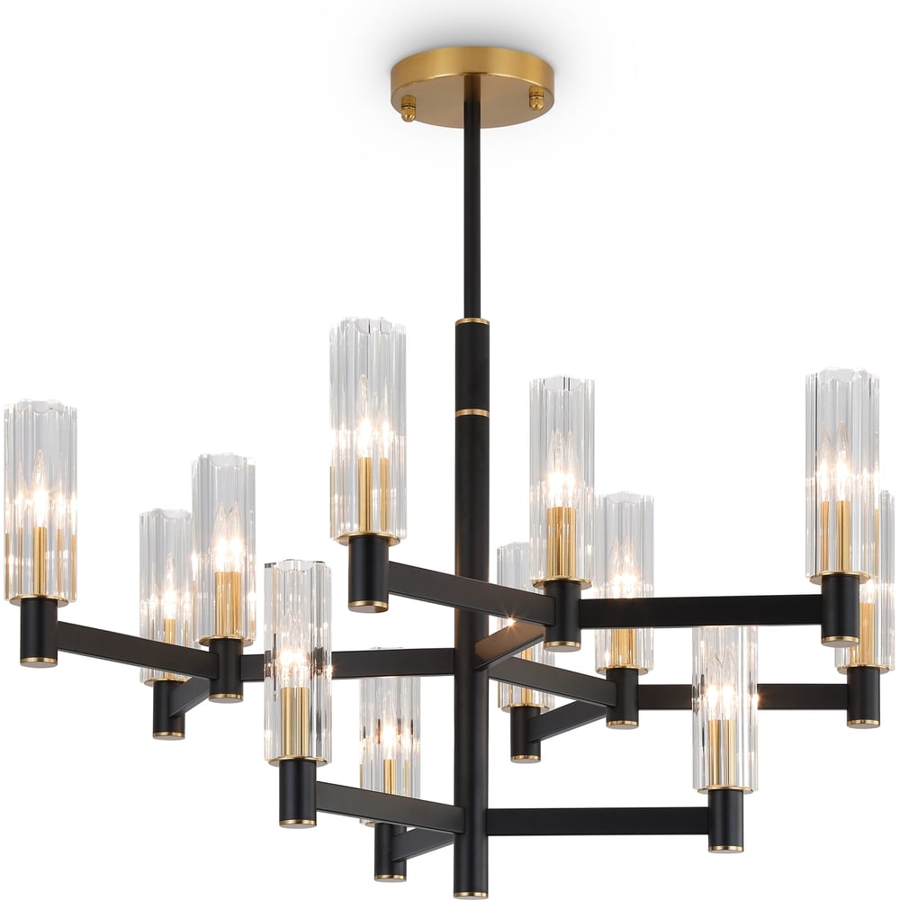 Подвесной светильник Freya ambra 12хe14x40w металл черный FR5167PL-12B ...