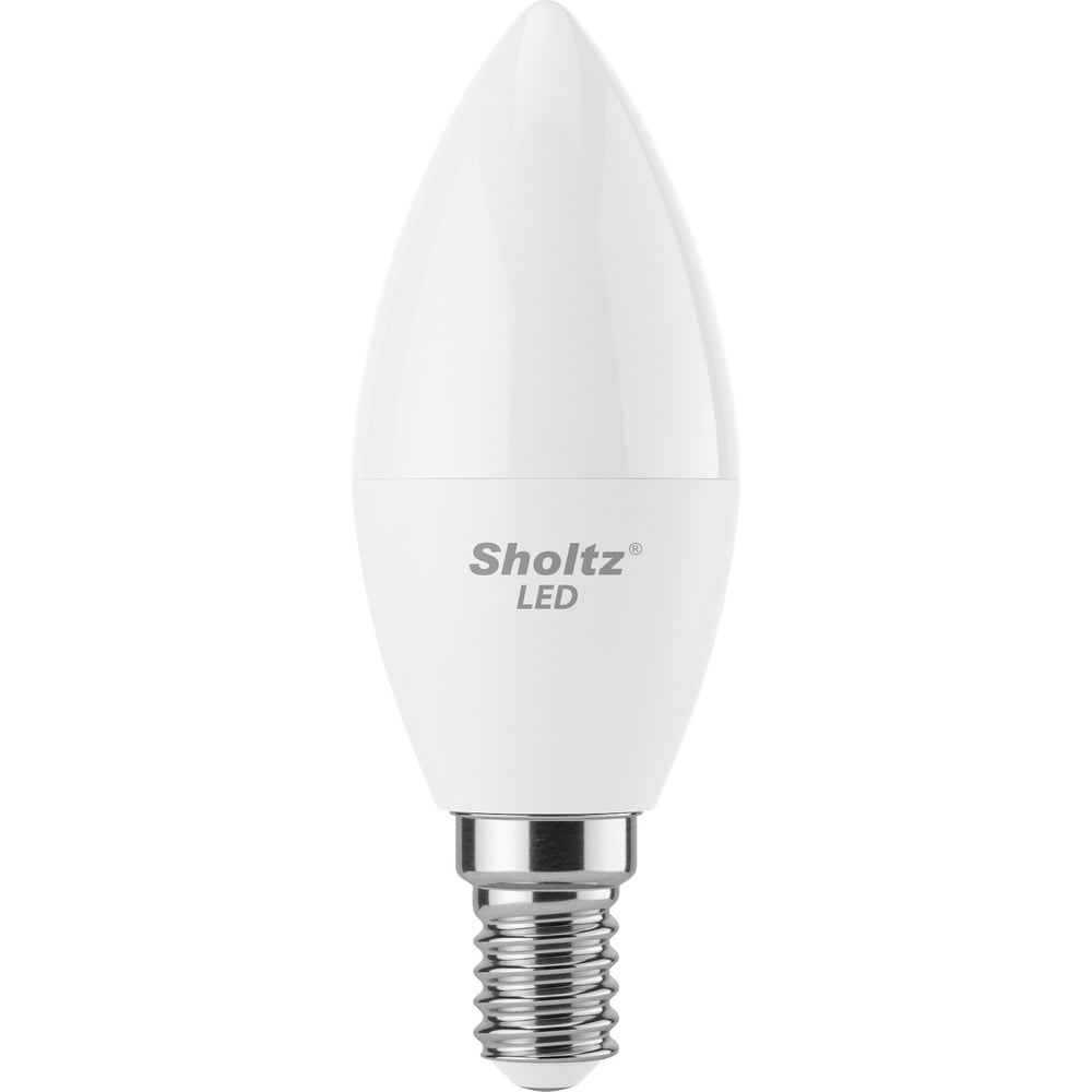Светодиодная лампа Sholtz свеча 9Вт E14 4000К 220В LEC3128 - выгодная ...