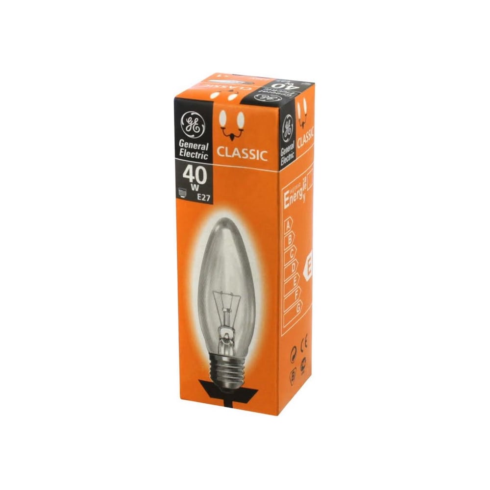 Лампа накаливания General Electric GE 40C1/CL/E27--10/100b 74396 - выгодная цена, отзывы ...