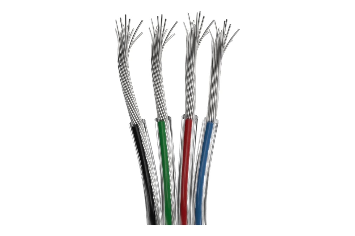 Шлейф питания Arlight ARL-22AWG-CLEAR-4Wire-CU 50м 034964 - выгодная ...