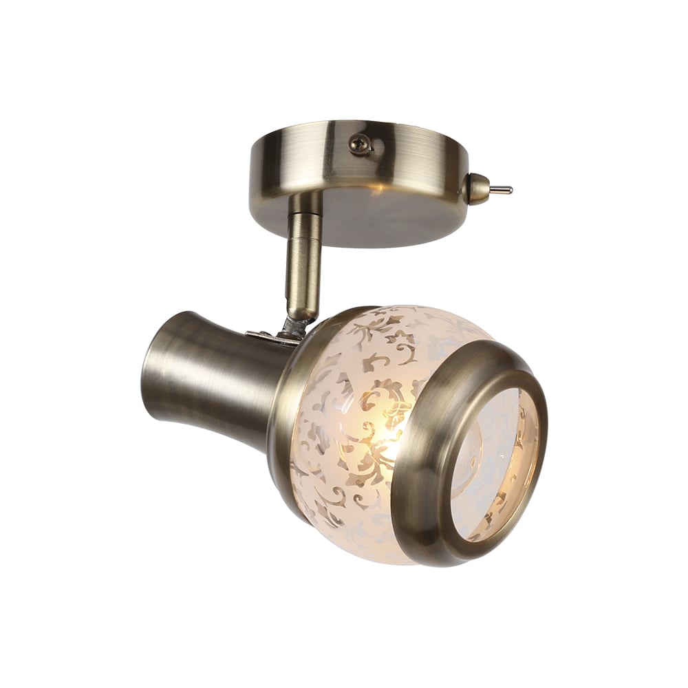 Поворотный спот ESCADA FLORA 1хЕ14x40W античная бронза 1102/1A ...