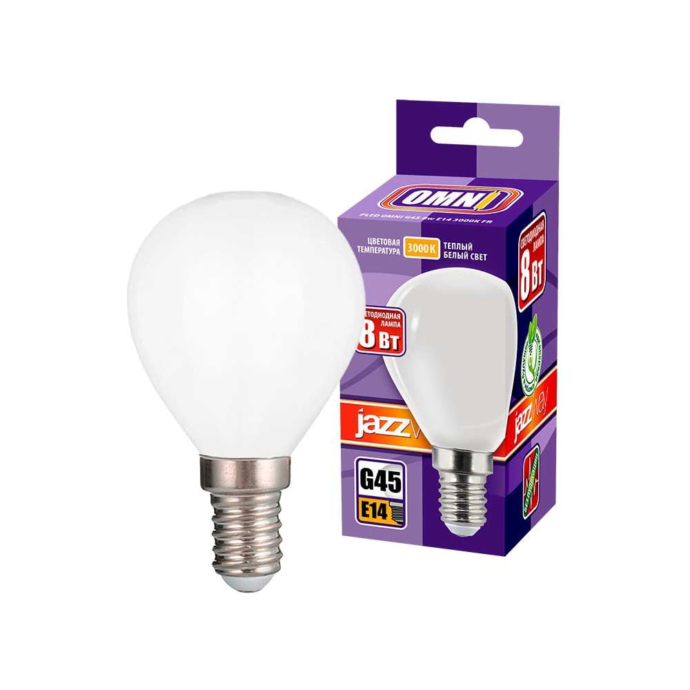 Лампа Jazzway PLED OMNI G45 8w E14 3000K FR 230, 50 5021457 - выгодная ...