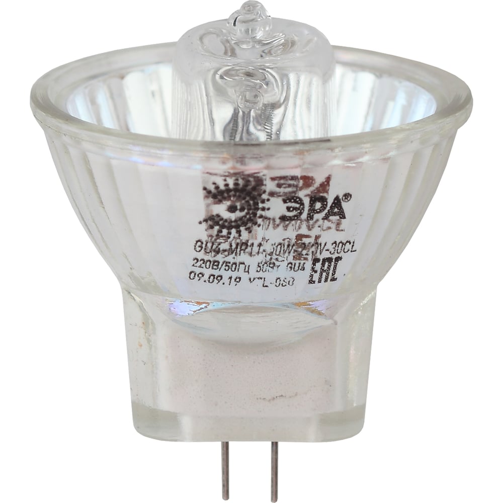 Галогенная лампа ЭРА GU4MR1120W220V30 CL, софитная, 20 Вт, нейтральный ...