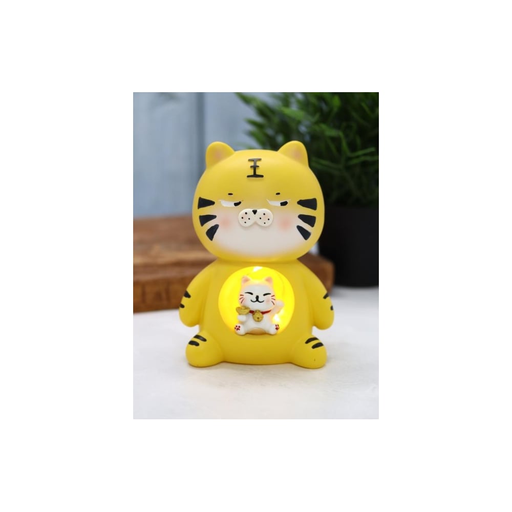 Ночник iLikeGift «Brindle cat», yellow 2104-13A - выгодная цена, отзывы ...