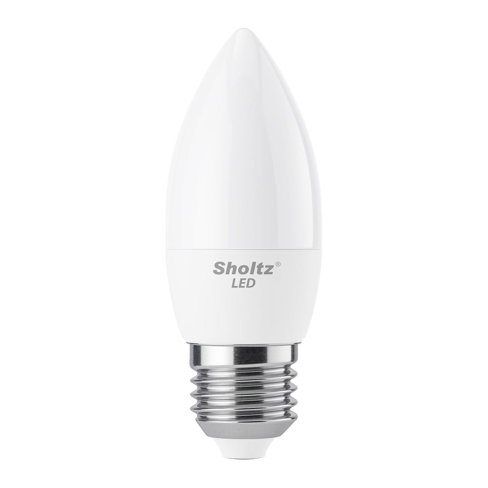 Комплект из 2 светодиодных ламп Sholtz свеча 9Вт E27 2700К C37 220-240В ...