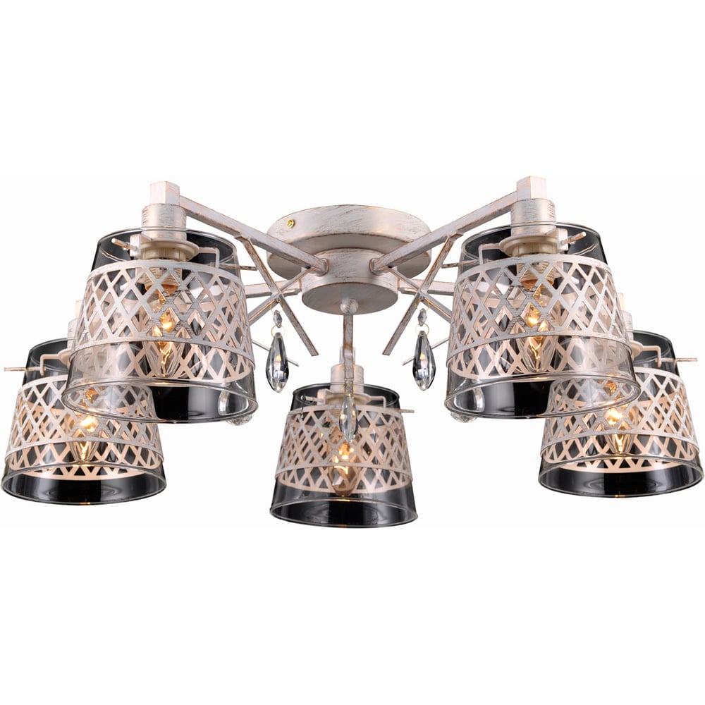 Люстра NATALI KOVALTSEVA 5xE14 40W Lyon IVORY GOLD 75084-5C - выгодная ...