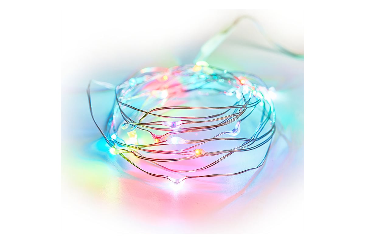 Гирлянда NEON-NIGHT Роса 2м, 20 LED, цвет свечения мультиколор 303-009 ...