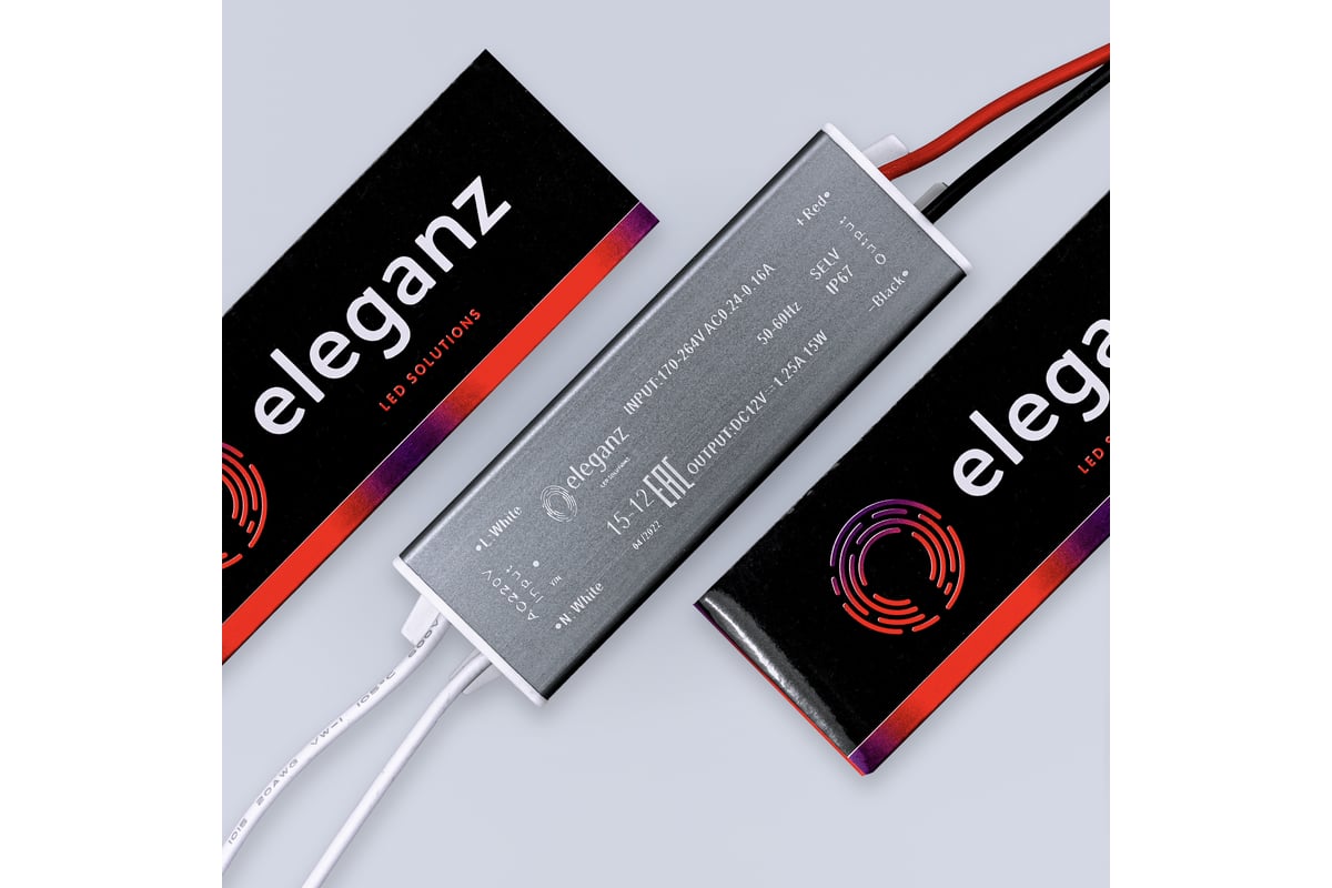 Блок питания Eleganz 12V 15W герметичный IP67 1105 - выгодная цена ...