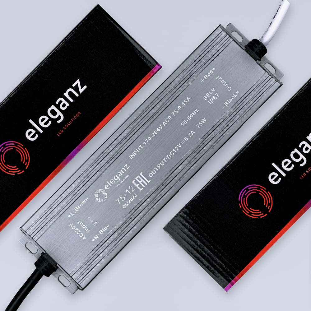 Блок питания Eleganz 12V 75W герметичный IP67 1119 - выгодная цена ...