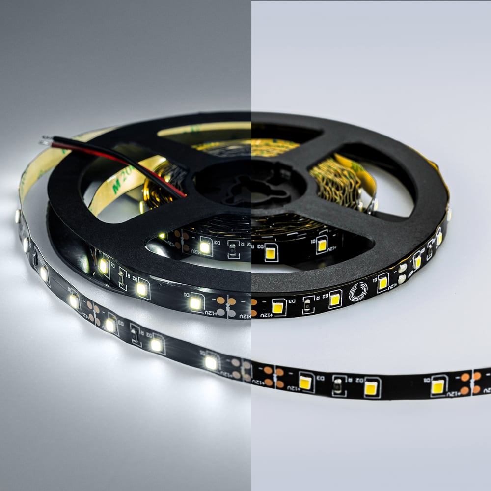 Светодиодная лента Eleganz LUX 2835 60 LED 4.8W/M 12V холодная 6000К ...