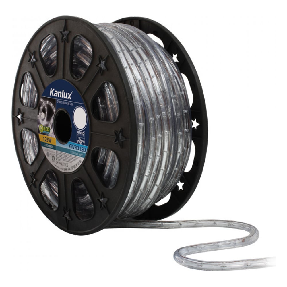 Световой шнур KANLUX GIVRO LED-CW 50M/ 8630 - выгодная цена, отзывы, характеристики, фото ...