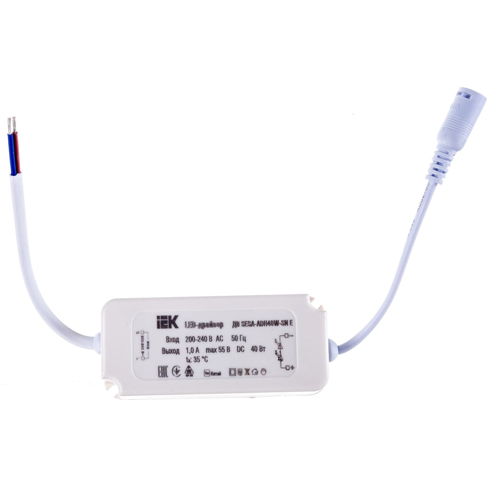 LED-драйвер IEK тип ДВ, SESA-ADH40W-SN Е, для LED светильников, 40вт ...