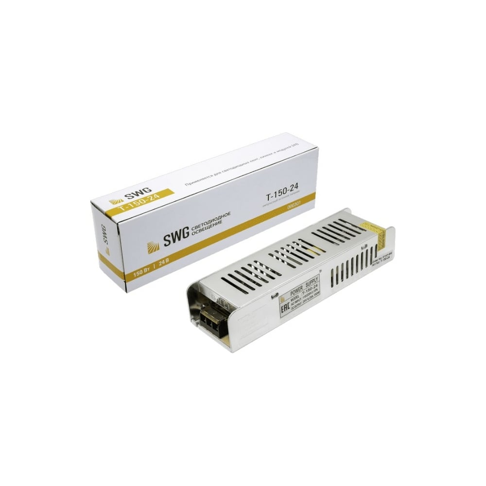 Компактный узкий блок питания SWG 150W, 24V, T-150-24 00-00000301 ...